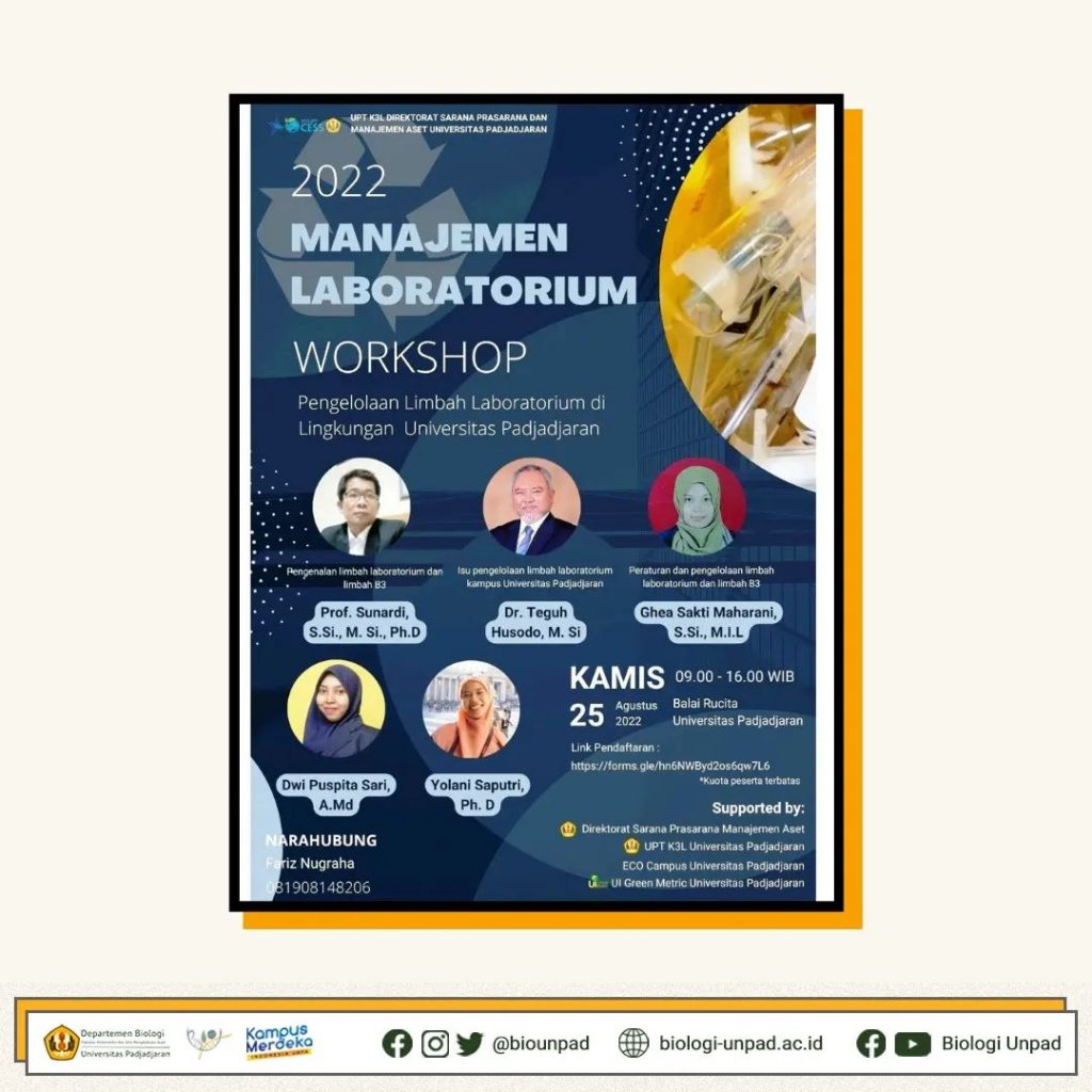 Workshop: Pengelolaan Limbah Laboratorium di Lingkungan Universitas ...